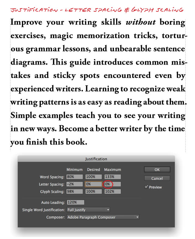 Article: Fine Control Over Justified Text