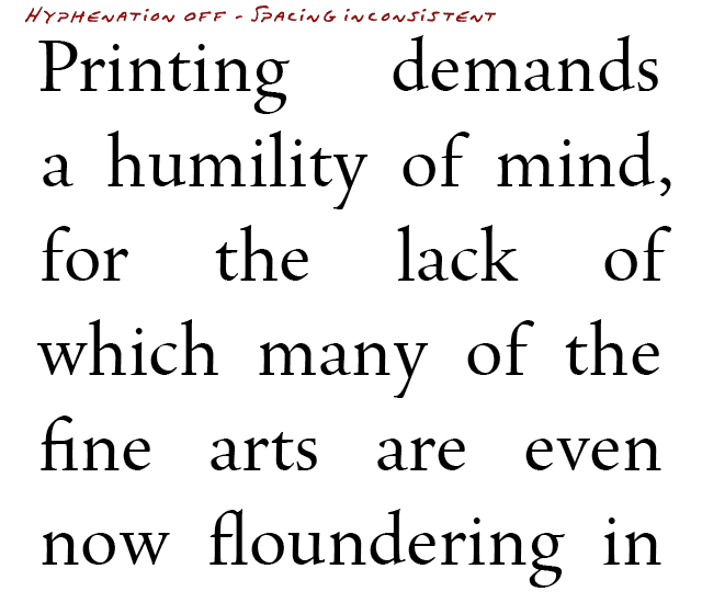 Book Design Basics - Use Hyphens for Justified Type
