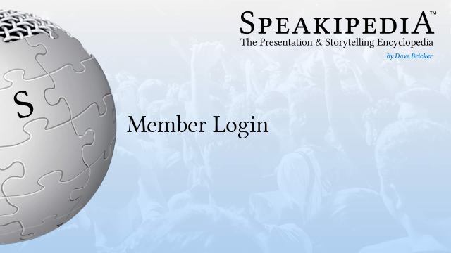 Member Login - Speakipedia